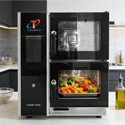 China OEM Stainless Steel Commercial Combi Oven 2 Tray Electric For Bread And Cake Baking for sale