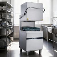 China Stainless Steel Dishwashing Machine Hood Type Commercial Dish Washer Machine 60 Racks/Hour for sale