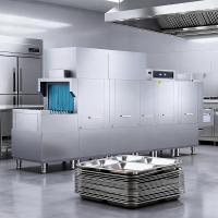 China Hospital Restaurant Conveyor Belt Dishwasher Machine Large Capacity 3000-5000 Dishes / Hour for sale