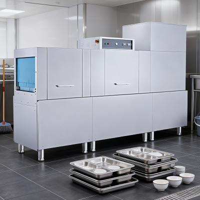 China High Efficient Commercial Conveyor Dishwasher Continuous Dishwashing Machine For Restaurants for sale