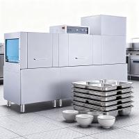 China High Efficient Commercial Conveyor Dishwasher Continuous Dishwashing Machine For Restaurants for sale