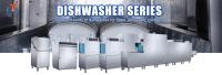 China Single Tank Double Spray Commercial Dishwasher Conveyor Type Steel Construction Dish Washer for sale