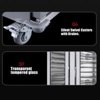 China Stainless Steel Mobile Food Warming Cabinet Catering Equipment High Capacity Design for sale