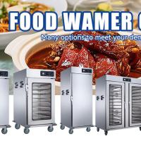 China 5 Trays 11 Trays 22 Trays Mobile Food Warming Cabinet Hotel Banquet Warmer Cart for sale