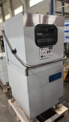 China Low Noise Heat Recovery Hood Type Dishwasher, High Pressure Spray Visible Window Hood Type Dishwasher for Small Western Cafe Bistro for sale