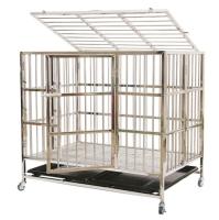 China Foldable Stainless Steel Dog Cage for Small Animals and Large Foldable Structure for sale