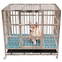 China Foldable Stainless Steel Dog Cage for Small Animals and Large Foldable Structure for sale