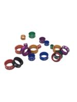 China Metal Laser Carving Multicolor Aluminum Alloy Bird Leg Ring for Pet Behaviour Training for sale
