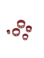 China Metal Laser Carving Multicolor Aluminum Alloy Bird Leg Ring for Pet Behaviour Training for sale
