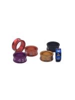 China Metal Laser Carving Multicolor Aluminum Alloy Bird Leg Ring for Pet Behaviour Training for sale