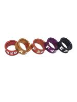 China Metal Laser Carving Multicolor Aluminum Alloy Bird Leg Ring for Pet Behaviour Training for sale