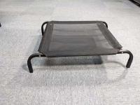 China Black Large Size Steel Tube Folding Pet Bed Pet Cot Elevated Dog Bed Mesh Bed for sale