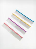 China Plastic Bag Pet Combs 20 Grooming Tools for Cats and Dogs Custom Hair Combs 27g 19*3.2cm for sale
