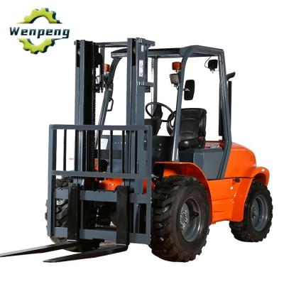 China 4WD Rough Terrain Forklift 3.5 Ton Off Road Forklift for Construction for sale