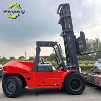 China High Capacity Diesel Forklift 8Ton Pneumatic Tire Forklift for Port for sale