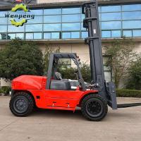 China Heavy Duty Diesel Forklift 12Ton Diesel Powered Industrial Forklift for sale