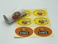 China Flexographic Packaging Label Printing CMYK Logo Sticker Printing for sale