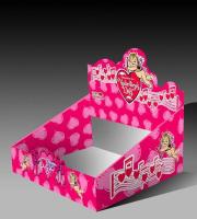 China Litho CMYK Custom Printed Display Boxes Clay Coated Paper Yellow for sale