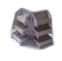 China Litho CMYK Custom Printed Display Boxes Clay Coated Paper Yellow for sale