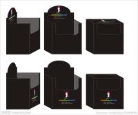China Litho CMYK Custom Printed Display Boxes Clay Coated Paper Yellow for sale