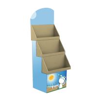 China Litho CMYK Custom Printed Display Boxes Clay Coated Paper Yellow for sale