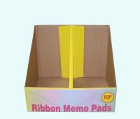China Litho CMYK Custom Printed Display Boxes Clay Coated Paper Yellow for sale