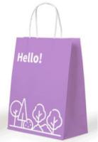China Embossed Printing Paper Bag 250gsm Printed Paper Carrier Bags for sale