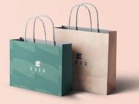 China Embossed Printing Paper Bag 250gsm Printed Paper Carrier Bags for sale