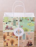 China Embossed Printing Paper Bag 250gsm Printed Paper Carrier Bags for sale