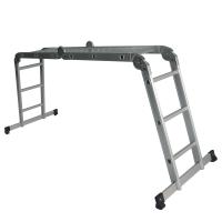 China Compact Design Aluminum Multi Purpose Ladder 4x3 With Non Marring Feet for sale