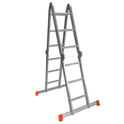 China Outdoor Household Lightweight Aluminum Ladder 4x3  Easy To Transport for sale
