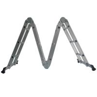 China Outdoor Household Lightweight Aluminum Ladder 4x3  Easy To Transport for sale