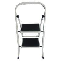 China Portable Steel Step Stool 2 Steps Metal Folding Step For Industrial Work for sale