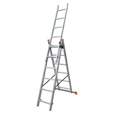 China Robust Strength Aluminum Extension Ladder  3x6 With Non Marring Feet for sale