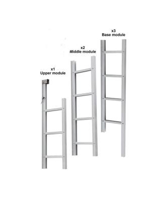 China Foldaway  Aluminum Fire Escape Ladder Easily Store EN131 Certificated for sale