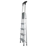 China 5 Steps Portable Domestic Foldaway Aluminum Step Ladder EN131 GS for sale