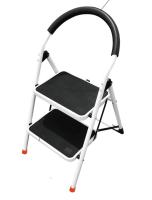 China Multi Purpose 2 Step Steel Ladder Convenient Metal Folding Step Stool for sale