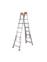 China Professional  4x6 Lightweight Aluminum Ladder  90 Degree With Wide Flared Legs for sale