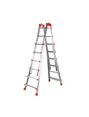 China Professional  4x6 Lightweight Aluminum Ladder  90 Degree With Wide Flared Legs for sale