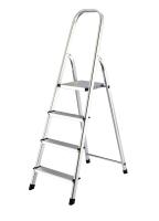 China 4 Steps Portable Lightweight Household Foldable Aluminum Step Ladder for sale