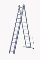 China Silver 3x12  Aluminium Folding Ladder With  Multi Directional  Rungs for sale