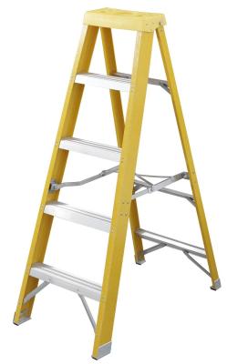 China Foldable  Insulated Fiberglass Step Ladder 2x5  EN131 Certificated for sale