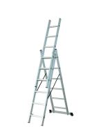 China Multi Use Foldable Aluminum Ladder 3x6  Stable Performance For Painting for sale