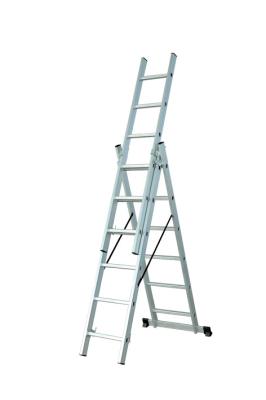 China Multi Use Foldable Aluminum Ladder 3x6  Stable Performance For Painting for sale