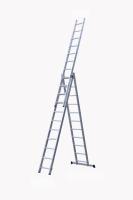 China Compact Design Aluminum Extension Ladder 3x11 Easily Carried And Store for sale