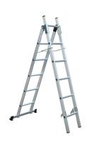 China Multi Purpose Lightweight Aluminum Ladder 2x6  Aluminium Telescopic Ladder for sale