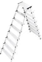 China Anti Slip  Aluminium Folding Step Stool 2x8 Steps Wih Non Marring Feet for sale