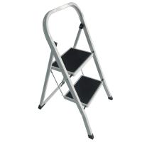 China Portable Steel Step Stool 2 Steps Metal Folding Step For Industrial Work for sale