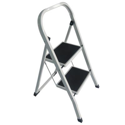 China Portable Steel Step Stool 2 Steps Metal Folding Step For Industrial Work for sale