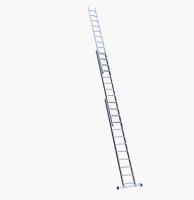 China Silver 3x12  Aluminium Folding Ladder With  Multi Directional  Rungs for sale